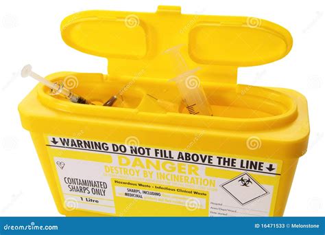 Full Sharps Box Stock Image Image Of Hospital Needle 16471533 Full Sharps Box Stock Image Image Of Hospital Needle 16471533