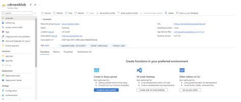azure blob storage integration