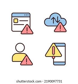 Website Access Denied Pixel Perfect Rgb Stock Vector Royalty Free Shutterstock