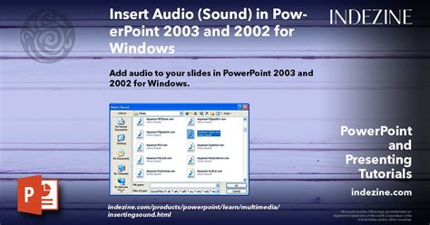 Insert Audio Sound In PowerPoint And For Windows