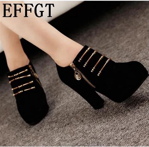 Effgt 2017 새로운 하이힐 여성 펌프 여성 신발 하이힐 발목 부츠 여성 부츠 여름 신발 여성 펌프스 신발high Heels Anklewomen Boots