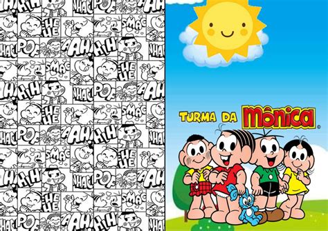 Livrinho Para Colorir Turma Da Monica Decoração Turma Da Monica