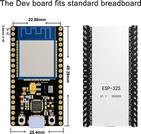 Aokin ESP Development Board WiFi Bluetooth Dual Core Microcontroller Pcs