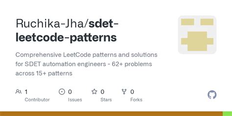 Github Ruchika Jhasdet Leetcode Patterns Comprehensive Leetcode