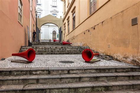 Sao Paulo Brazil Dec Horns At Museum Of The City Of