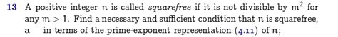 Solved 13 A Positive Integer N Is Called Squarefree If It Is