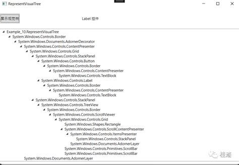 WPF 逻辑树和可视化树 winfx Grid xmlns