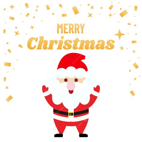 메리 크리스마스 산타클로스 벡터 장식 인사말 별 금색 텍스트 메리 크리스마스 벡터 메리 크리스마스 텍스트 산타 클로스 벡터 Png 일러스트 및 벡터 에 대한 무료