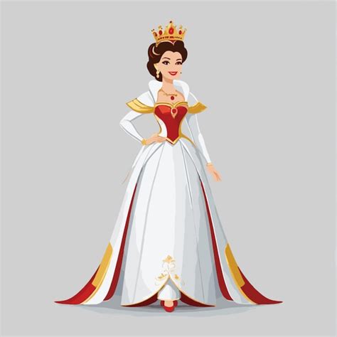 Premium Vector Queen Vector On White Background