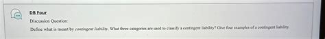 Solved Db Fourdiscussion Questiondefine What Is Meant By