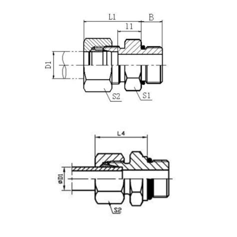 1co 1do Hydraulic Metric O Ring Fitting China Supplier Topa