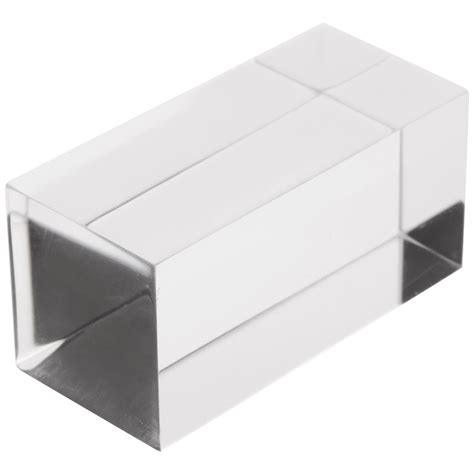 Plymor Clear Polished Acrylic Rectangular Display Block 1 H X 1 W X