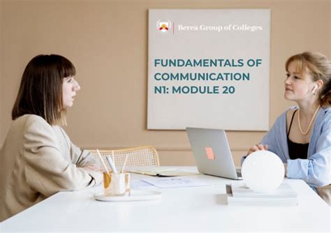 fundamentals of communication n1 module 20 by e publishing