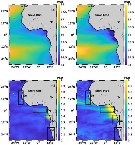 Annual Mean A And B And Standard Deviation C And D Of Mixed Layer Download Scientific