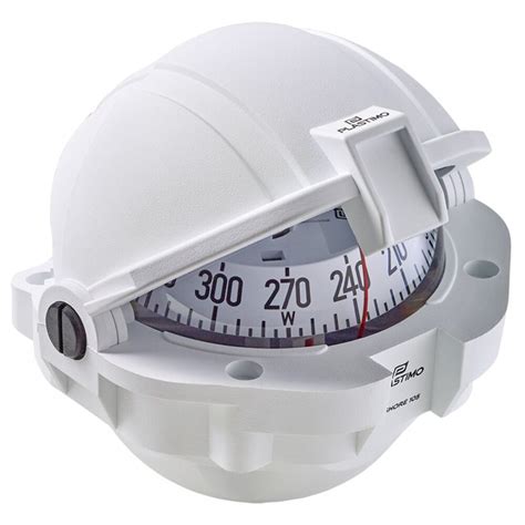 Plastimo Offshore 105 Compass White Flushmount White Conical Card
