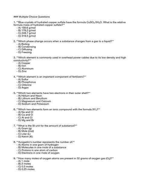 G100107 You Jinhyeok 2023 2024 G10 2nd Final Chemistry Mock Test