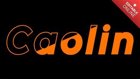 Caolin Orange Slice Text Effect Generator