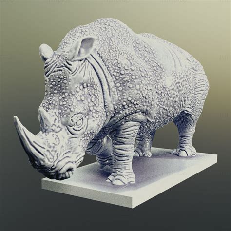 Rhinoceros 3d Printing Model Stl