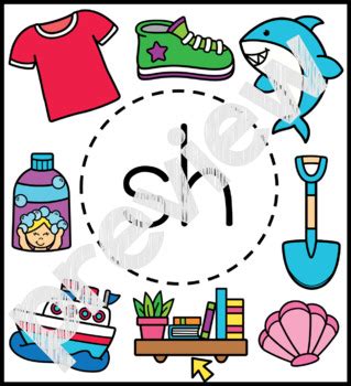 Digraph SH Anchor Chart Poster Circle Map By That Tired Teacher