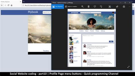 Social Website From Scratch Part 10 Profile Page Menu Php Html Css Mysql Database