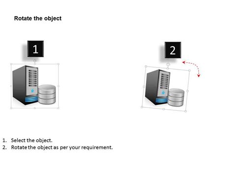 Desktop Tower Server And Database By The Side Showing Compute And Storage Ppt Slides