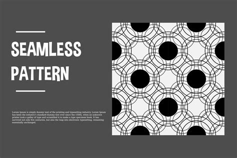 Seamless Geometric Pattern Circle Pattern Line Monochrome Elements Vector 25425734 Vector Art