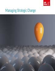 Managing Strategic Change Prescriptive Vs Emergent Approaches Course Hero