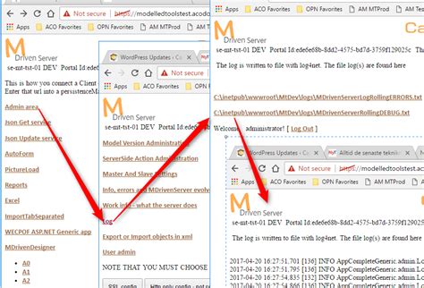 documentation mdrivenserver log mdrivenwiki