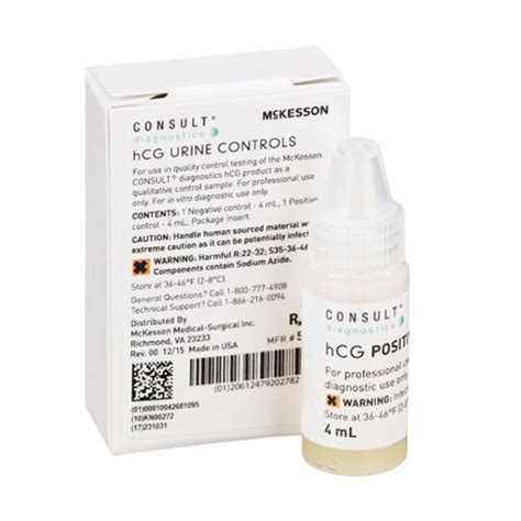 Mckesson Consult Pregnancy Hcg Testing Kit 2 X 4 Ml Dropper Bottle