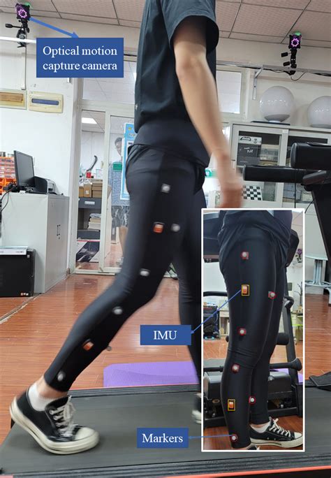 the experimental scenario mainly includes an optical motion capture