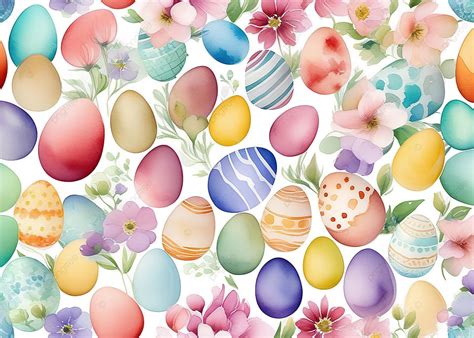 Easter Eggs Pattern Background Easter Egg Patterm Background Image