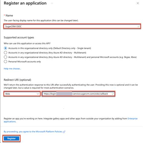 Configuring SSO With Azure Using OIDC Sugar Support