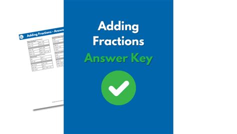 Adding Fractions Answer Key 5th Sis For Teachers