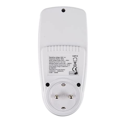 Digital Power Meter Wattmeter Electricity Usage Monitor Voltage Voltmeter Ammeter Socket Tester