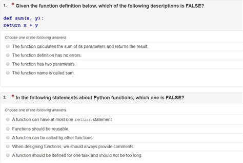 Solved Given The Function Definition Below Which Of Chegg