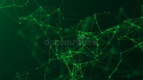 Abstract Green Digital Background Big Data Visualization Science Background Big Data Complex