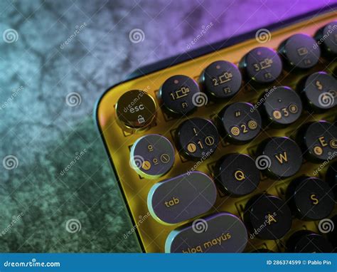 Yellow Keyboard Stock Image Image Of Green Electronics 286374599