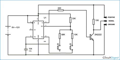 Servo Motor Tester Circuit Diagram With IC