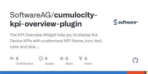 GitHub SoftwareAG Cumulocity Kpi Overview Plugin The KPI Overview Widget Help You To Display