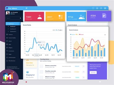 Fox Bootstrap Admin Dashboard Template Multipurpose Themes