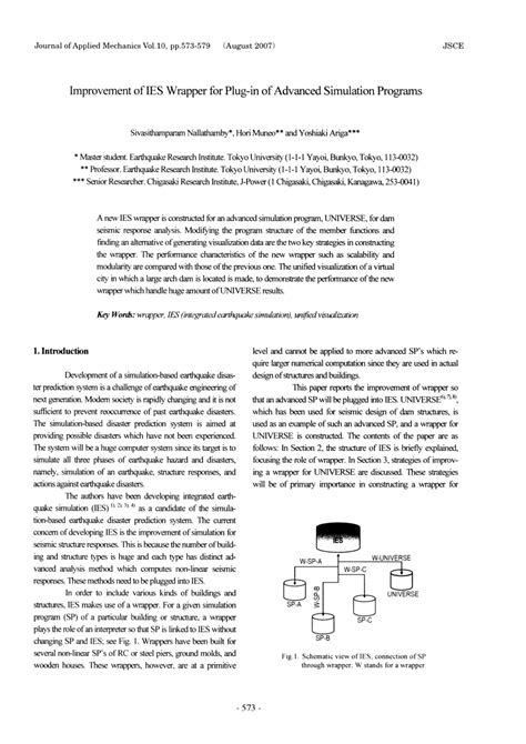 Pdf Improvement Of Ies Wrapper For Plug In Of Advanced Simulation