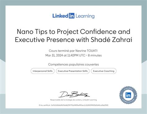 Nesrine Touati On Linkedin Certificate Of Completion