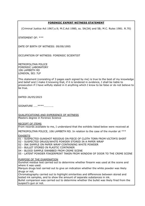 Forensic And Criminal Investigation Unit 4c Assignment Unit 4 Forensic Investigation