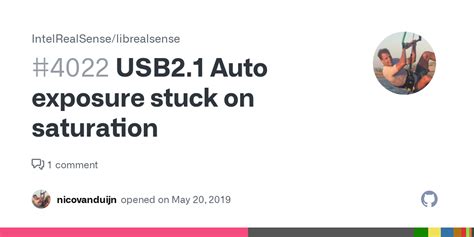 Usb21 Auto Exposure Stuck On Saturation · Issue 4022 · Intelrealsenselibrealsense · Github