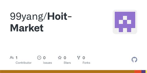 GitHub - 99yang/Hoit-Market