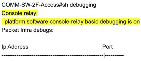 Solucionado Console Relay Checking Vty Access Cisco Community