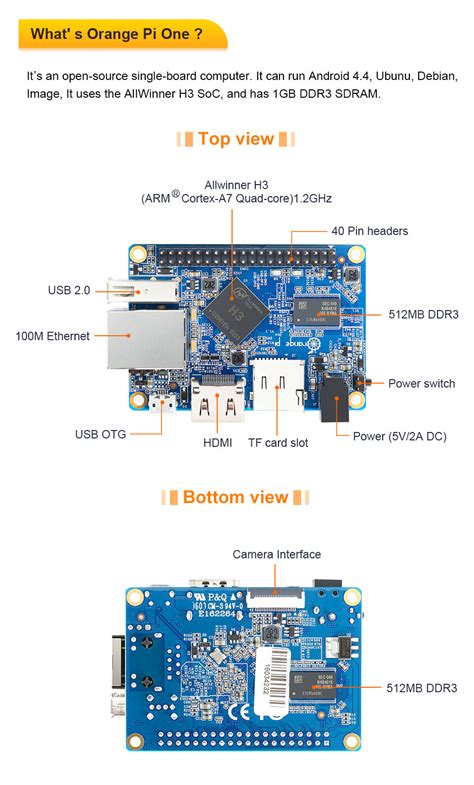 Orange Pi One Single Board Computer 1gb Ram Allwinner H3 Demo Board Su Sunhokey Electronics Co