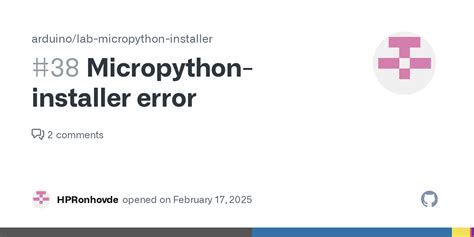 Micropython Installer Error · Issue 38 · Arduinolab Micropython