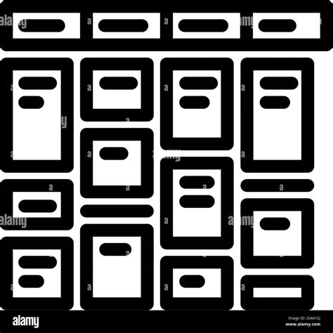 Blocking Time Management Line Icon Vector Blocking Time Management