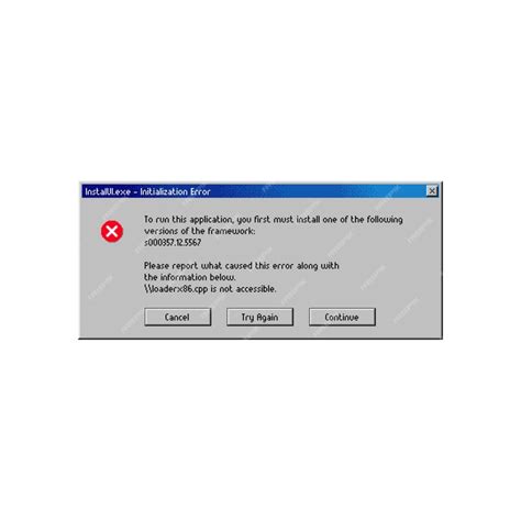 Premium Vector Error Message Window Application Installation